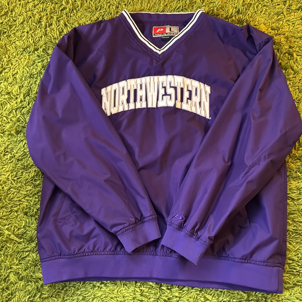 Pro Player Northwestern University Windbreaker Jacket - Gem